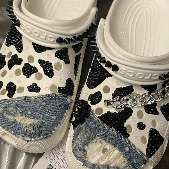 CROCS | Shoes | Custom Cow Print Crocs Made To Order | Poshmark